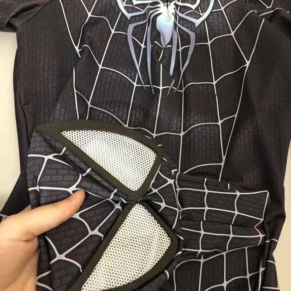 Marvel | Costumes | Black Spiderman 3 Movie Kids Cosplay Halloween Costume Various Ages ...